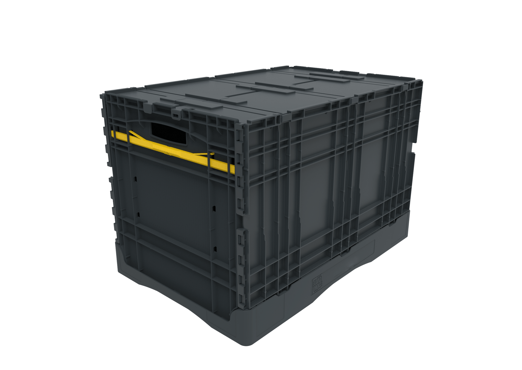 Collapsible Loadhog Heavy Duty Plastic Storage Container With Lid